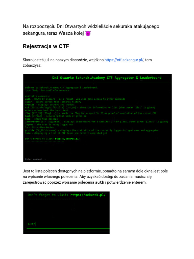 Dosa CTF Manual | PDF