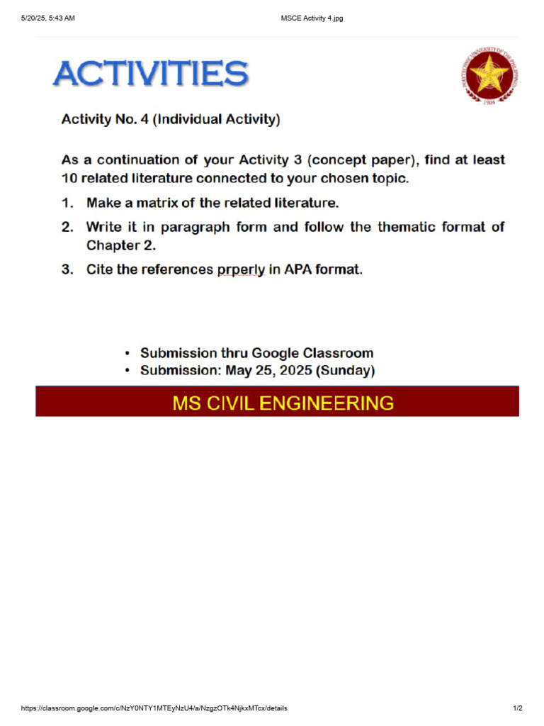 MSCE Activity 4.Jpg | PDF
