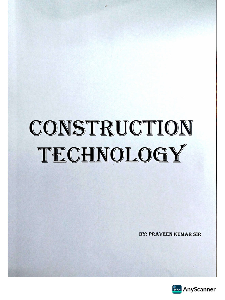 Construction Technology | PDF