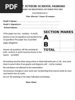 P7 Mock Ple 2025 - MTC | PDF