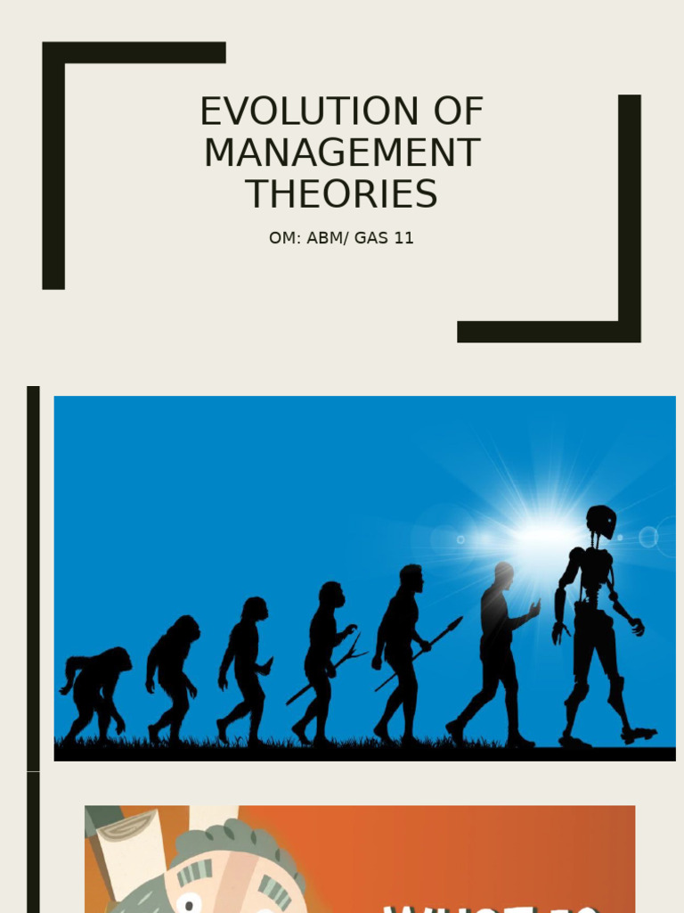 Evolution of Management Theories | PDF