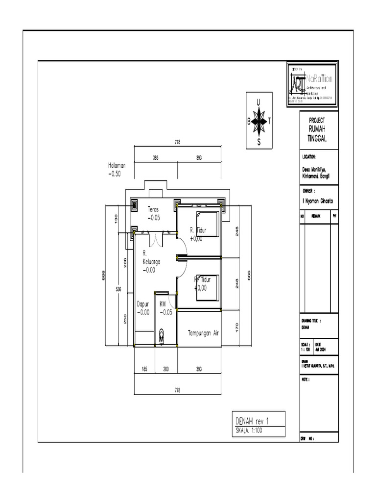 Gambar 1 (16 Juli 2024) - Denah | PDF