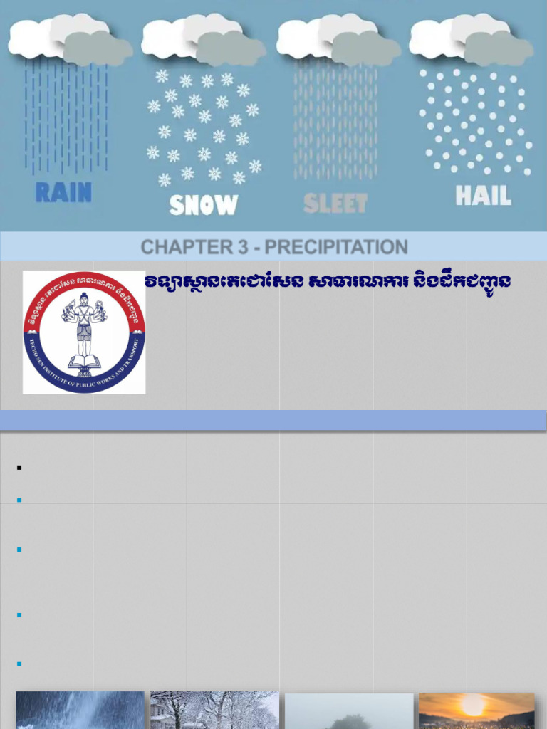 Chapter 3 - Precipitation | PDF | Cyclone | Precipitation
