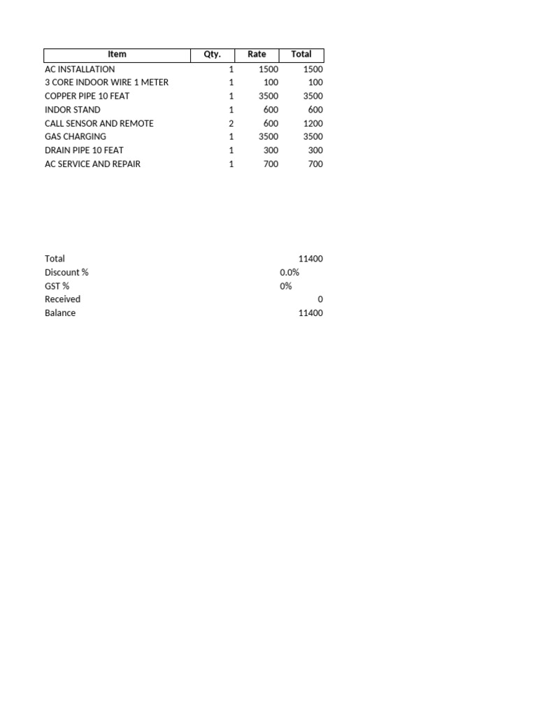 Floatex Solar Project Bill | PDF