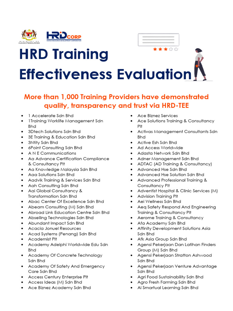 HRDF Training Providers List | PDF