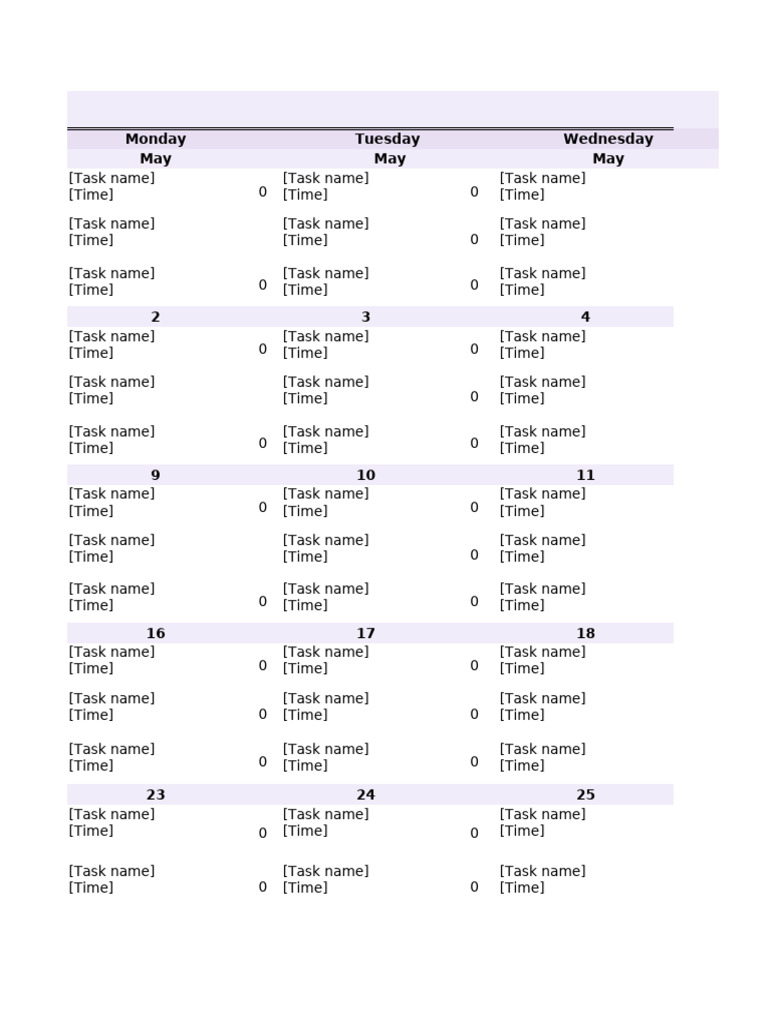 Housework Tasks Monthly 2 | PDF