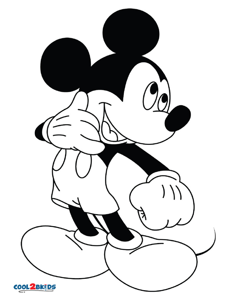 Mickey Mouse Pictures To Color | PDF