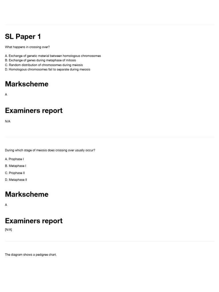 Markscheme SL Paper1 | PDF