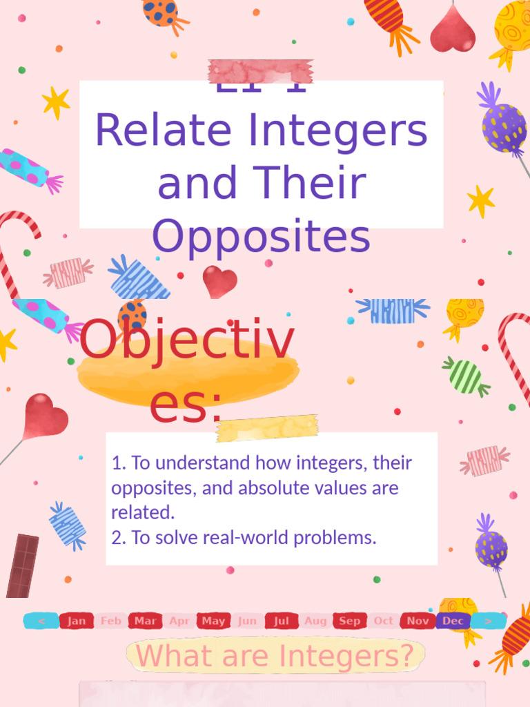 L1-1 Relate Integers and Their Opposites | PDF