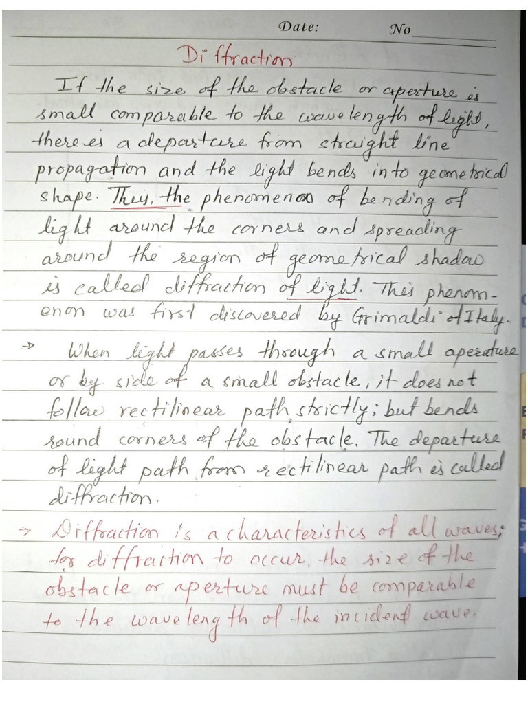 Unit 6 Diffraction | PDF