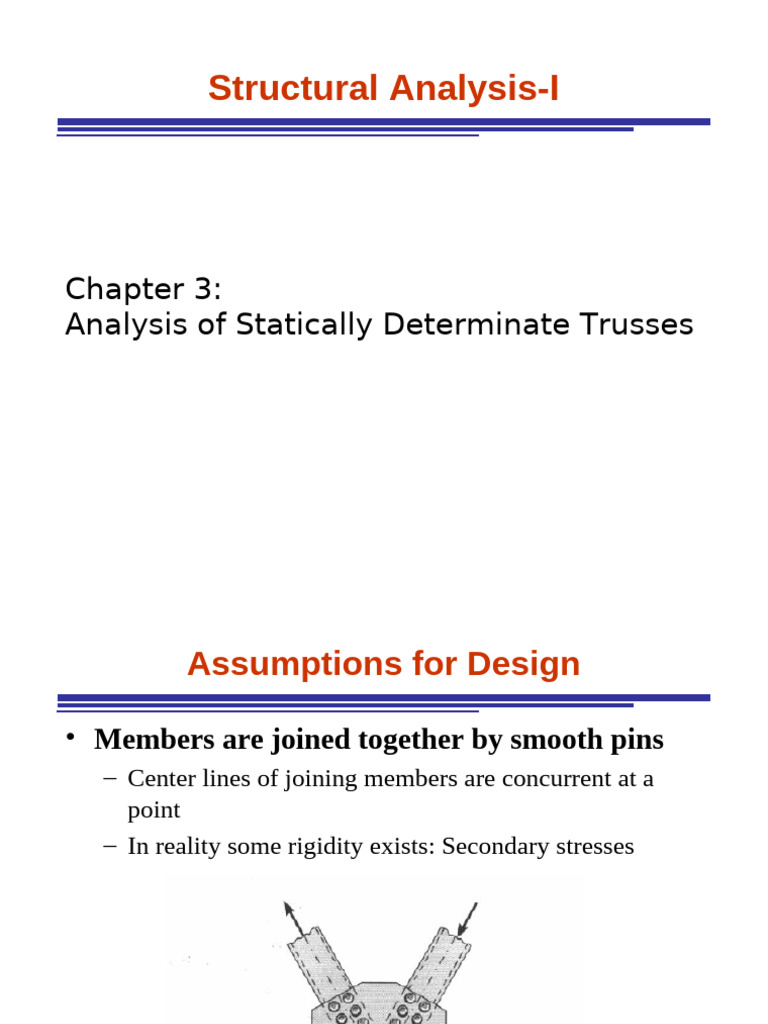 Structural Analysis Lecture 12. . | PDF | Truss | Force