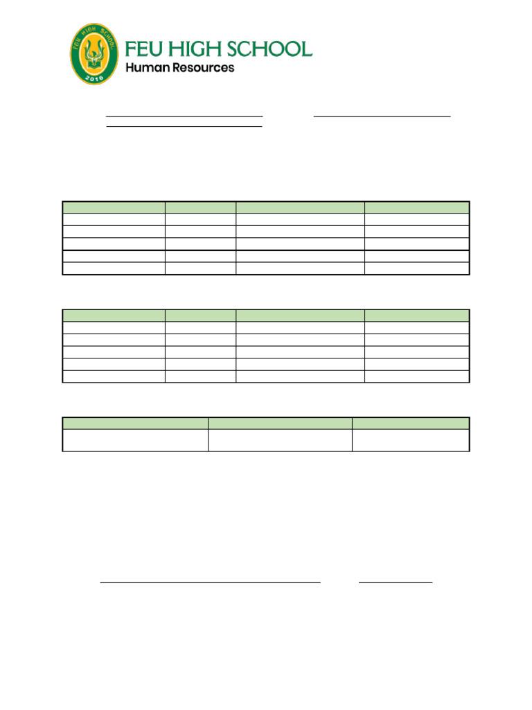 FEU HS Background Check Authorization Form | PDF
