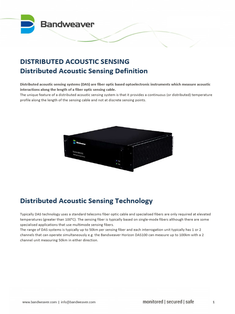 Overview of Distributed Acoustic Sensing | PDF | Electromagnetic ...