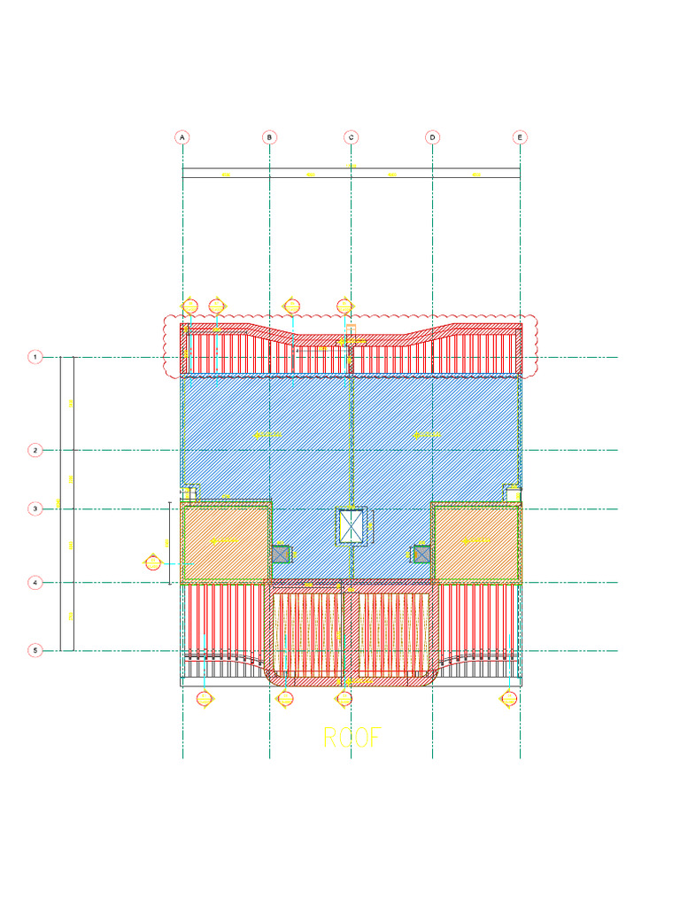 Villa Type D - b01 Slab Limits Model Upper Roof & Pergola | PDF