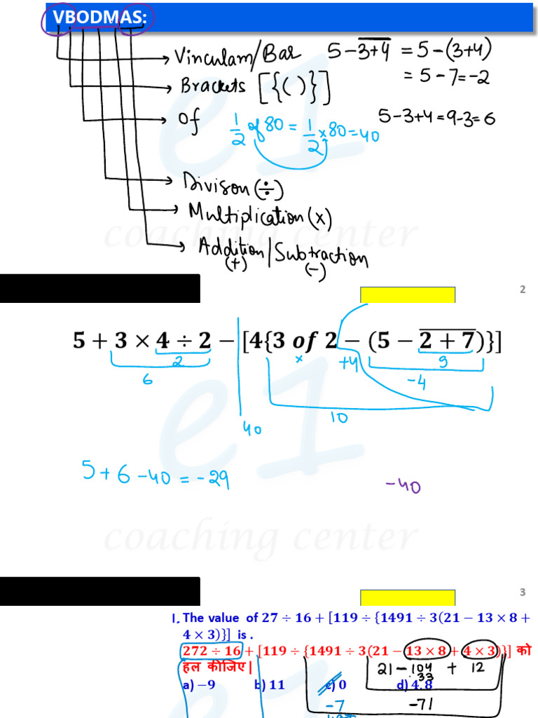 Simplification Class 01 | PDF