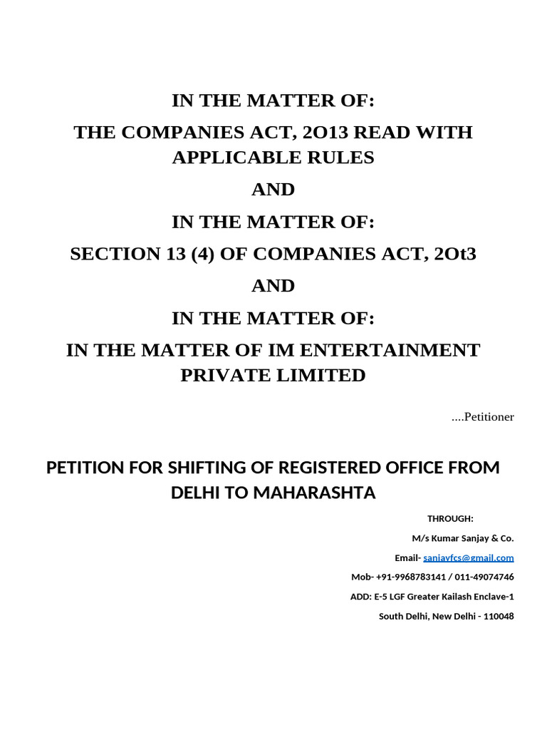 Petition Cover Page | PDF