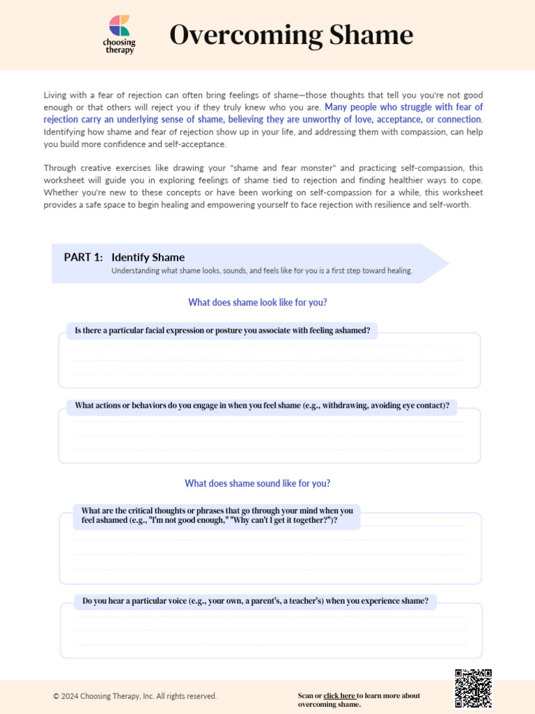 Overcoming Shame Fear of Rejection | PDF | Shame | Mental Health