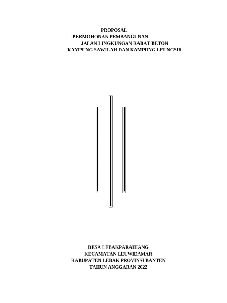 Proposal Rabat Beton Kp. Baok | PDF