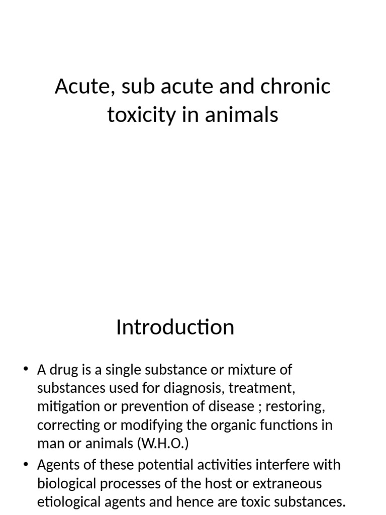 Animal Toxicity Testing Methods | PDF | Toxicity | Toxicology