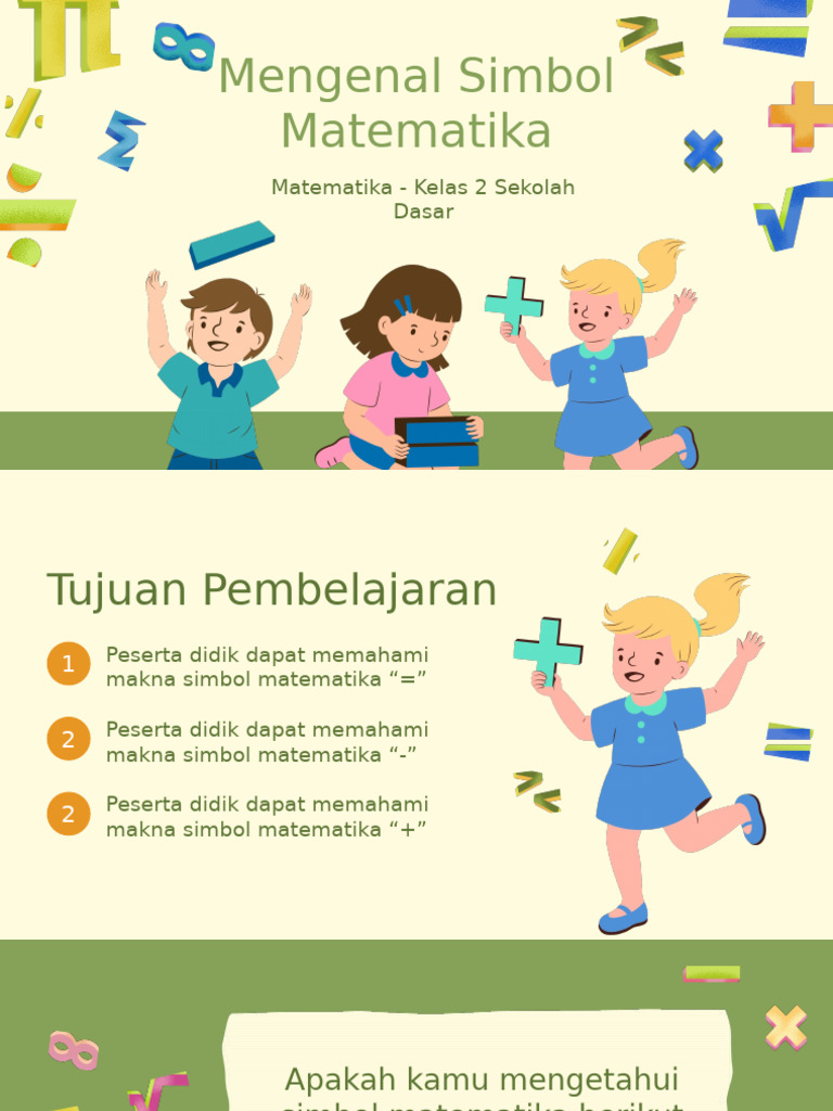 Memahami Simbol Matematika Dasar | PDF