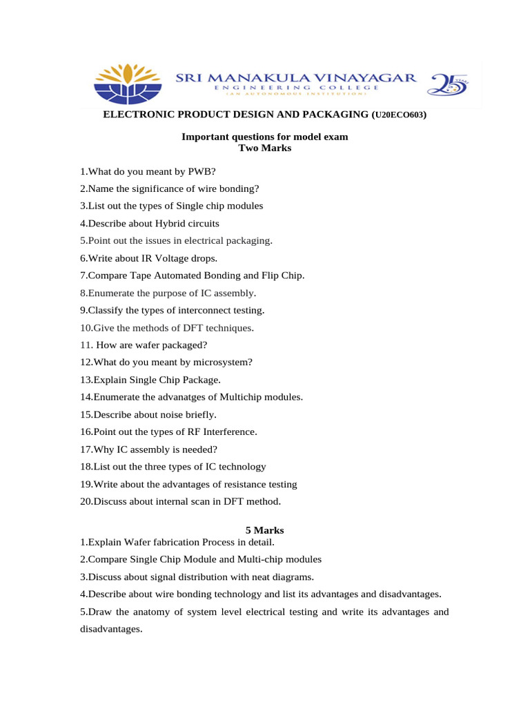 Model Question Bank Epdp | PDF