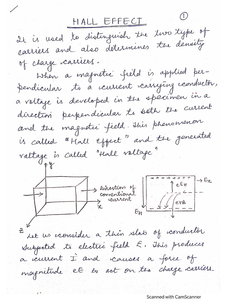 1 Hall-Effect Notes | PDF
