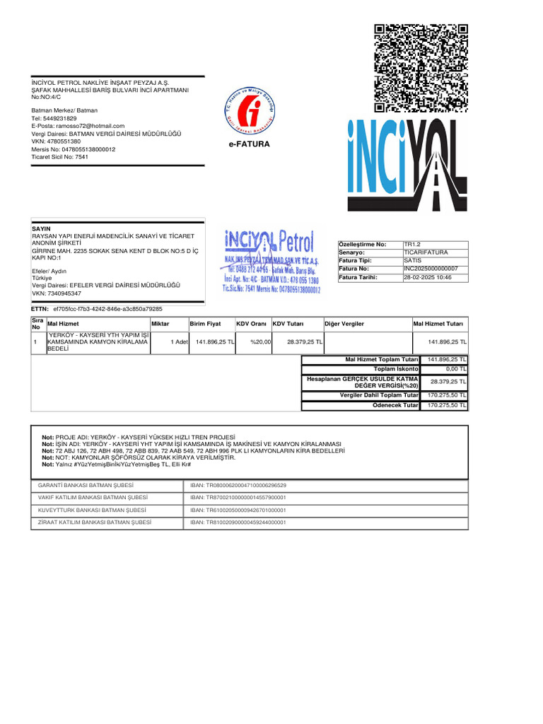 Raysan 3. Fatura | PDF