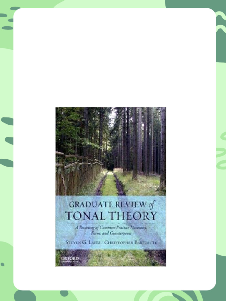 (Ebook PDF) Graduate Review of Tonal Theory: A Recasting of Common ...