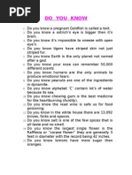 50 Interesting Facts | PDF