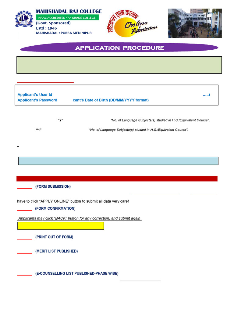 111 Application Procedure 25-26 | PDF