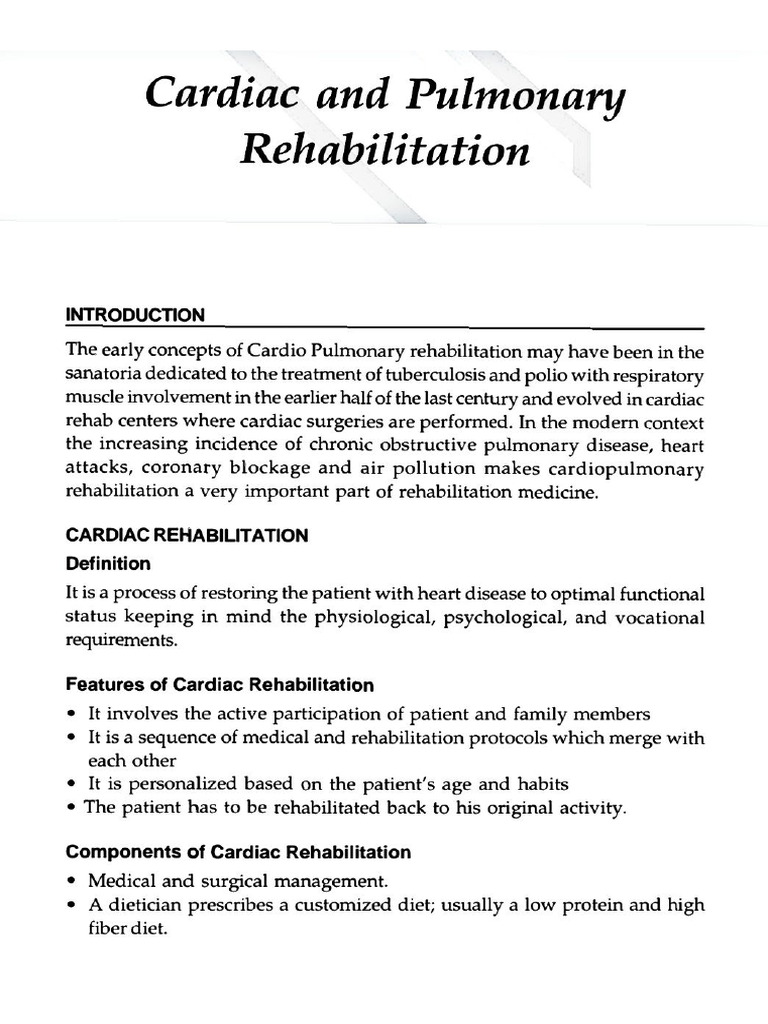Cardiac Rehabilitation - Sundar | PDF
