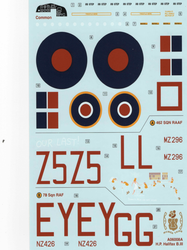 Airfix Halifax BIII Decals | PDF