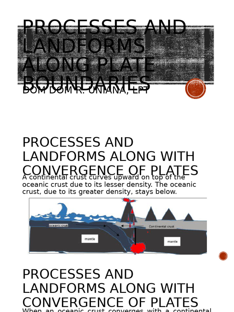 Processes and Landforms Along Plate Boundaries | PDF | Plate Tectonics ...