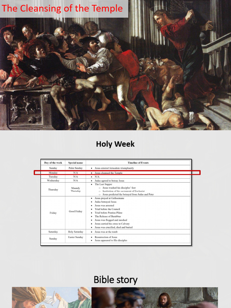 Jesus Cleanses the Temple: A Holy Week Reflection | PDF | Jesus ...