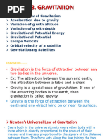 Gravitation All Derivations | PDF | Orbit | Sphere