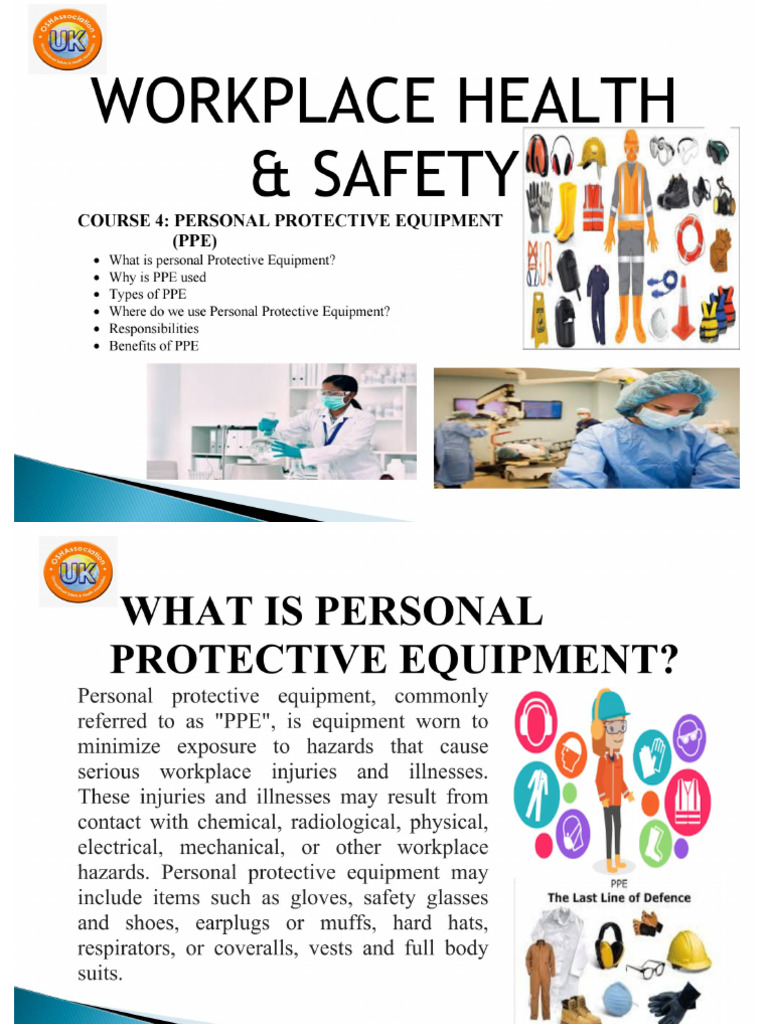 Oshassociation Uk - Workplace Health and Safety Course 4 - Personal ...
