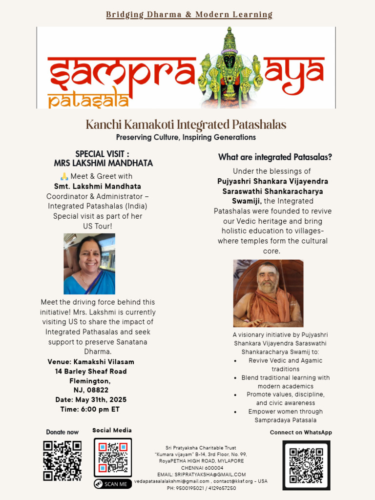 Kanchi Kamakoti Integrated Patashalas New Jersey - 250525 - 160554 ...