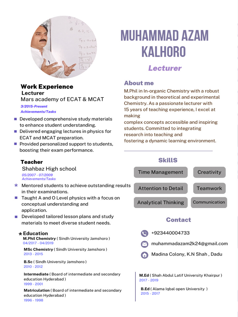 Purple Modern Teacher Resume - 20240812 - 224422 - 0000 | PDF ...