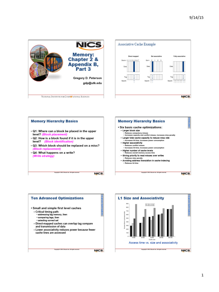 CS530 Fall2015 Lecture6 | PDF | Cpu Cache | Central Processing Unit
