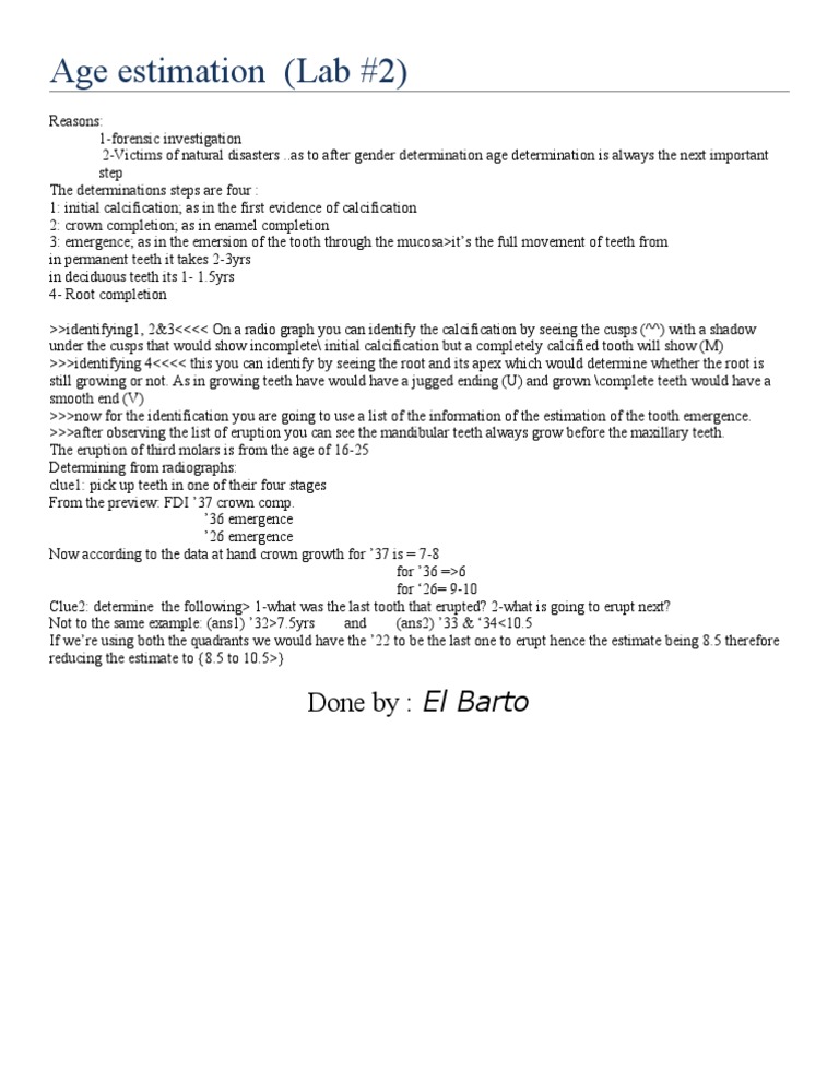 Age Estimation (Lab #2) : Done By: El Barto | PDF