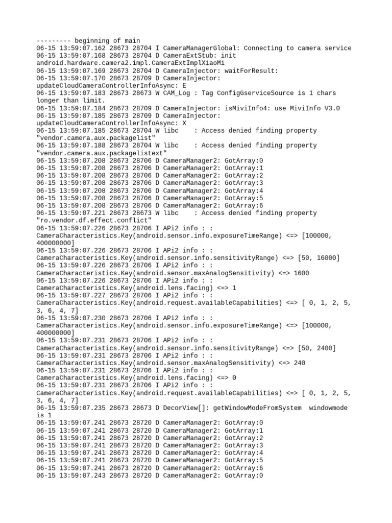 Log Cat 1749970747105 | PDF