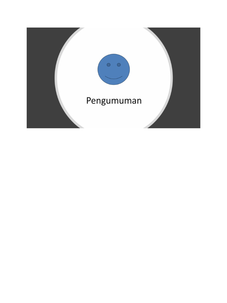 Pengumuman | PDF