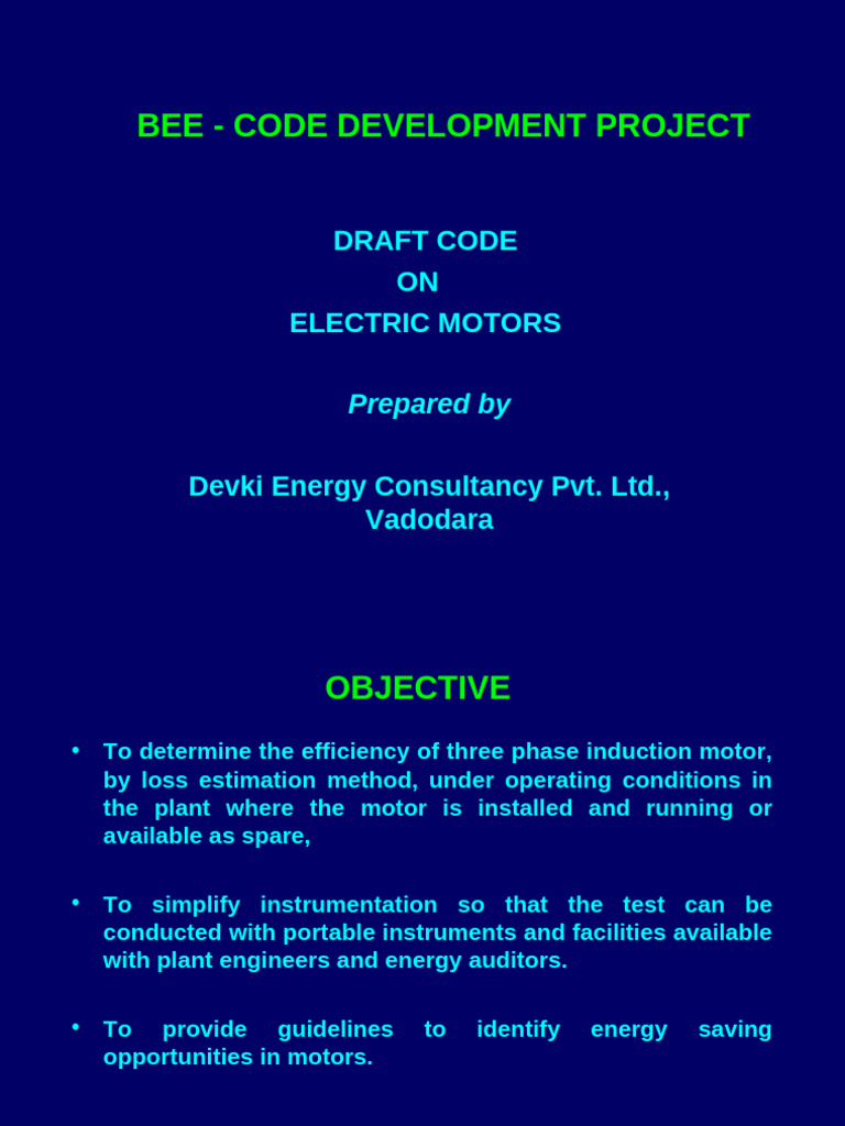 Electric Motor Efficiency Testing Code | PDF | Electric Motor ...