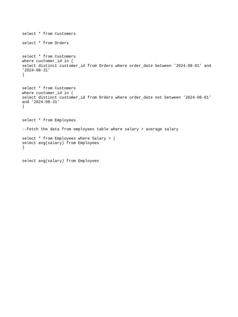 Lec 39 SQL Practice | PDF