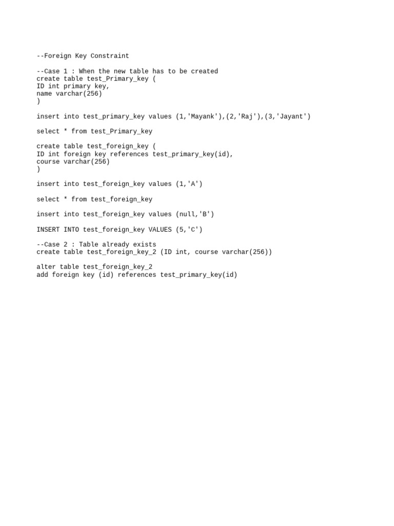 Lec 54 SQL Practice | PDF