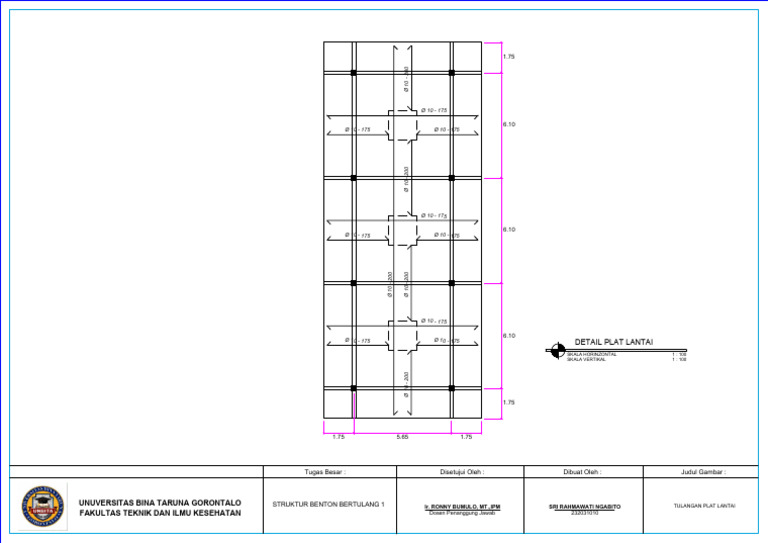 Detail Plat Lantai dan Balok | PDF