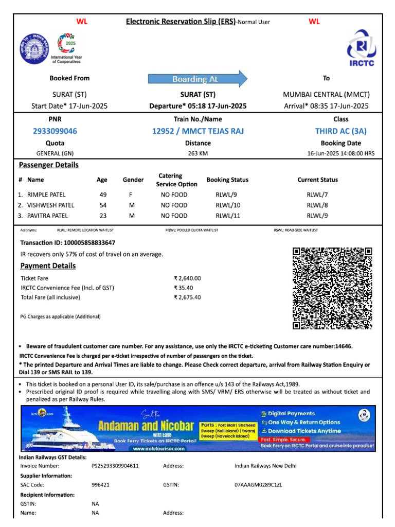 Mumbai Ticket | PDF