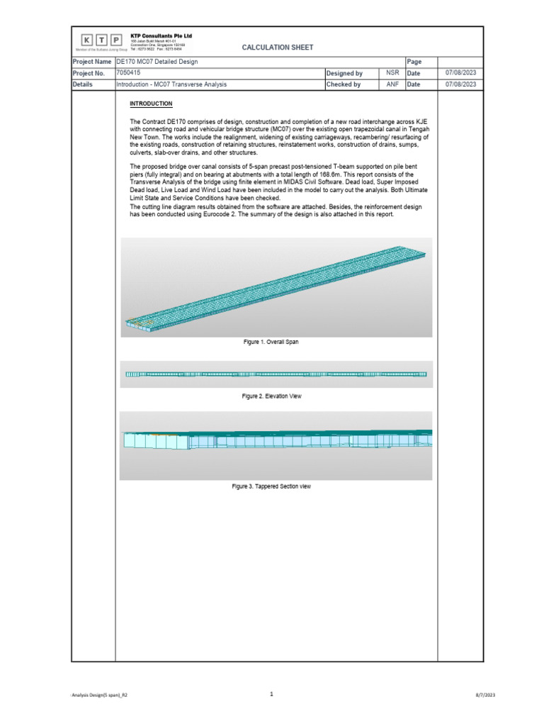 Appendix 1.8 Transverse Analysis For Deck Slab Design | PDF | Bending ...