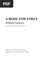 A Rose For Emily - by William Faulkner (1930) | PDF