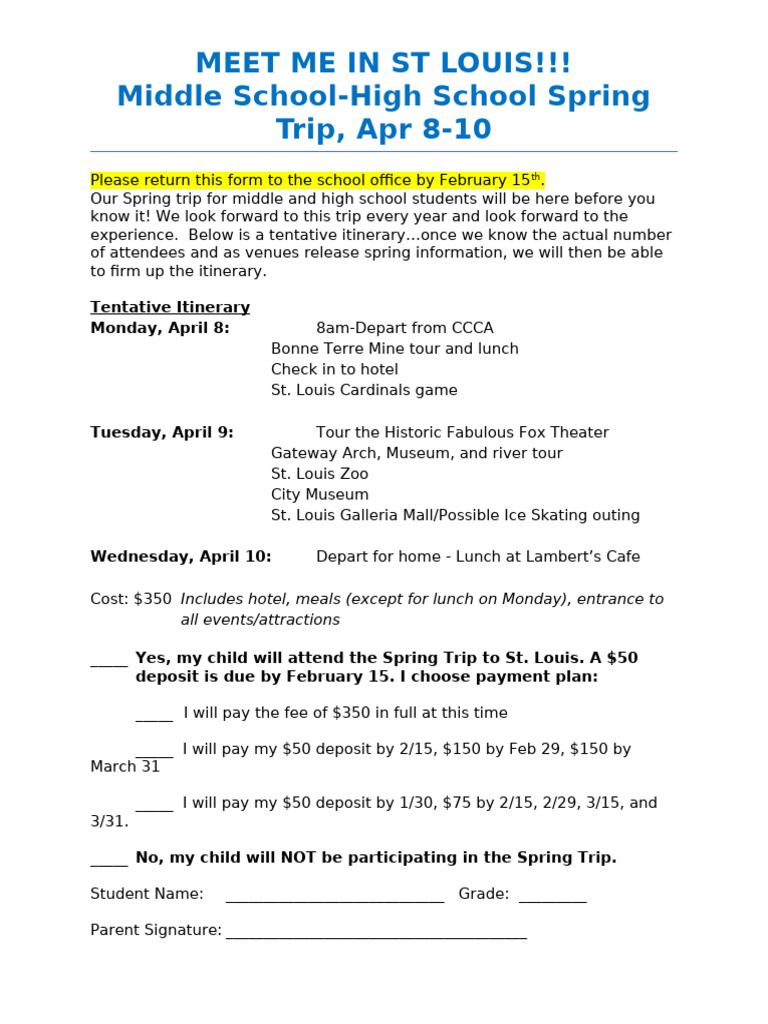 ST Louis Response Form | PDF